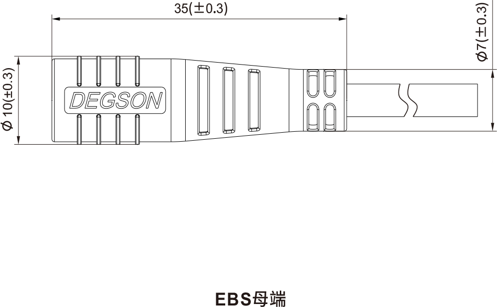 EBS signal female side connectors - SHS Technology - Global Surgical Robot